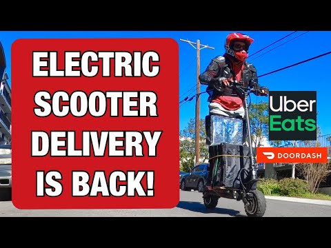 ELECTRIC SCOOTER DELIVERY | Doordash & Ubereats on a high powered Dualtron Ultra scooter!