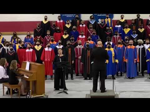 PMEA District 3 TTBB Sections sing "Goodbye, Then" by Timothy Takach