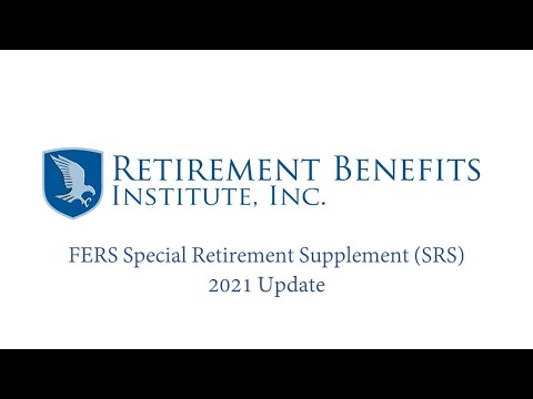 FERS Special Retirement Supplement - 2021 Update