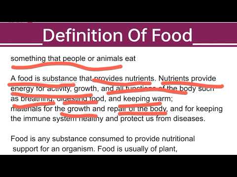 What is food? l Definition of food l Nutrients l What is the work of food l Types of nutrients