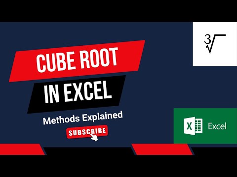Different methods to find Cube root in Excel | How to get cube root of a number in microsoft excel