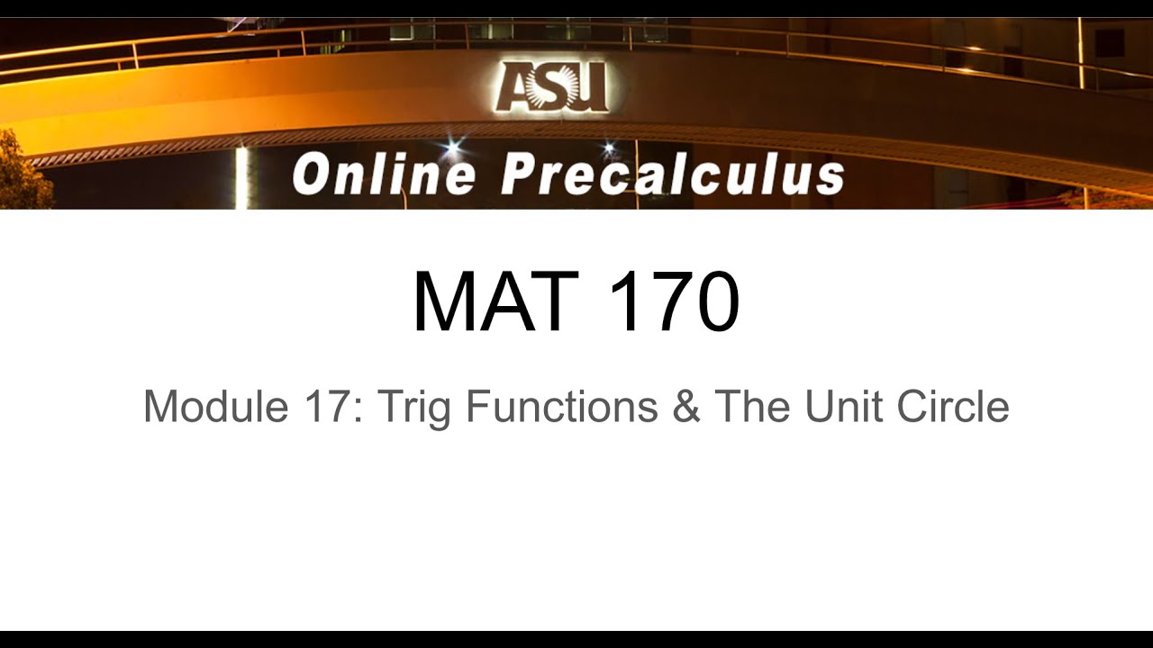 MAT170 Module 17