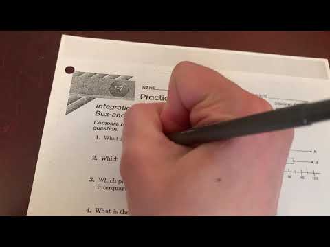 Algebra I - Box and Whisker Plot Worksheets Part 2