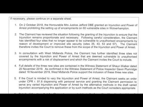 Injunction - Application to Vary