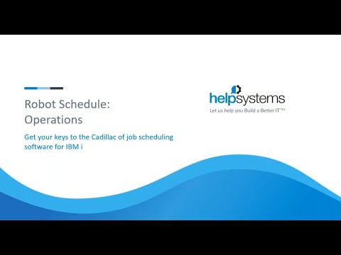 Robot | IBM i Automation Series: Robot Schedule Week - Operations