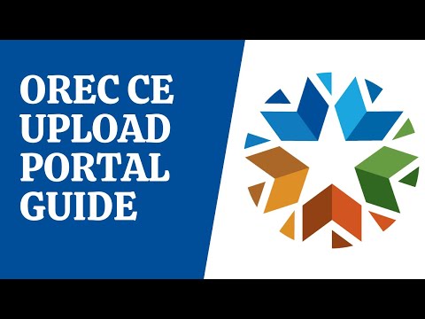 OREC CE Upload Portal Guide