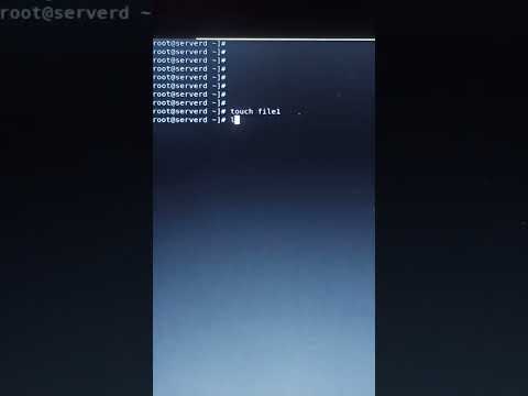 Command to create a file in linux