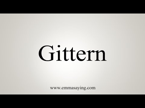 How To Say Gittern