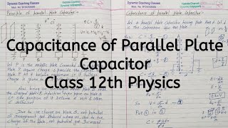 THE PARALLEL PLATE CAPACITOR - 2.11 | 2. ELECTROSTATIC POTENTIAL AND CAPACITANCE | CBSE 12 ...