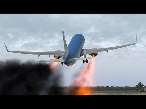Boeing 737 Max Engines Blow Out Shortly After Takeoff [ XP11]