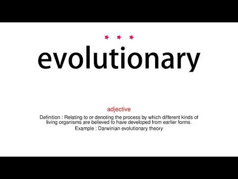 How to pronounce evolutionary - Vocab Today
