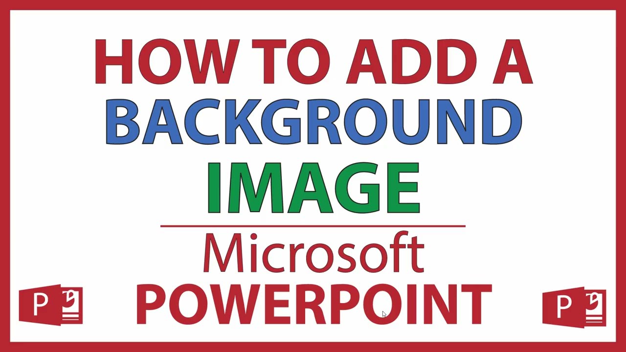 Microsoft PowerPoint: How To Add A Background Image In PowerPoint | 365 | 👍