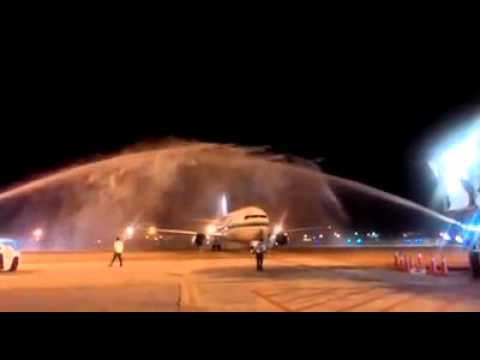 Rayani Air's inaugural flight at Kuching International Airport