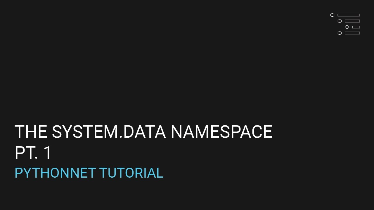 Pythonnet | System.Data Namespace Pt. 1