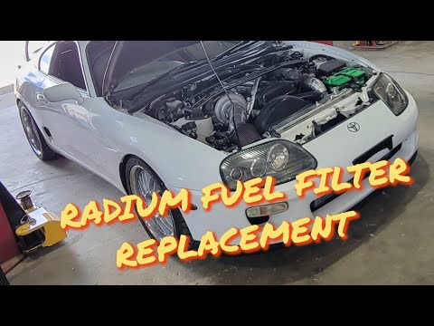 How To Replace Radium Fuel Filter On MK4 Supra.