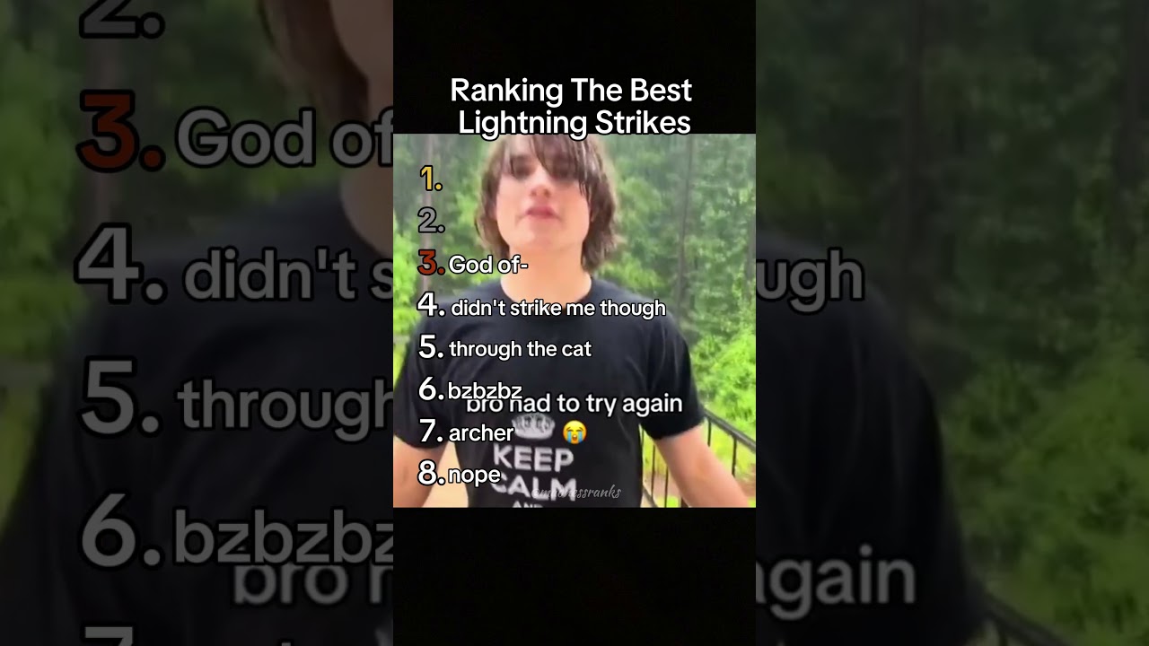 Ranking The Best Lightning Strikes😭😭