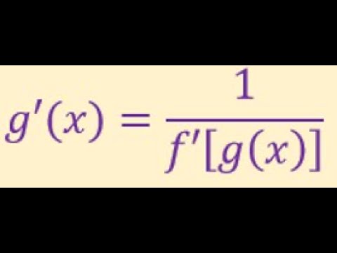 Derivation of Inverse Function Without Finding the Inverse and Derivation of Formula