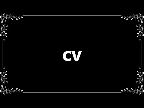 Cv - Meaning and How To Pronounce