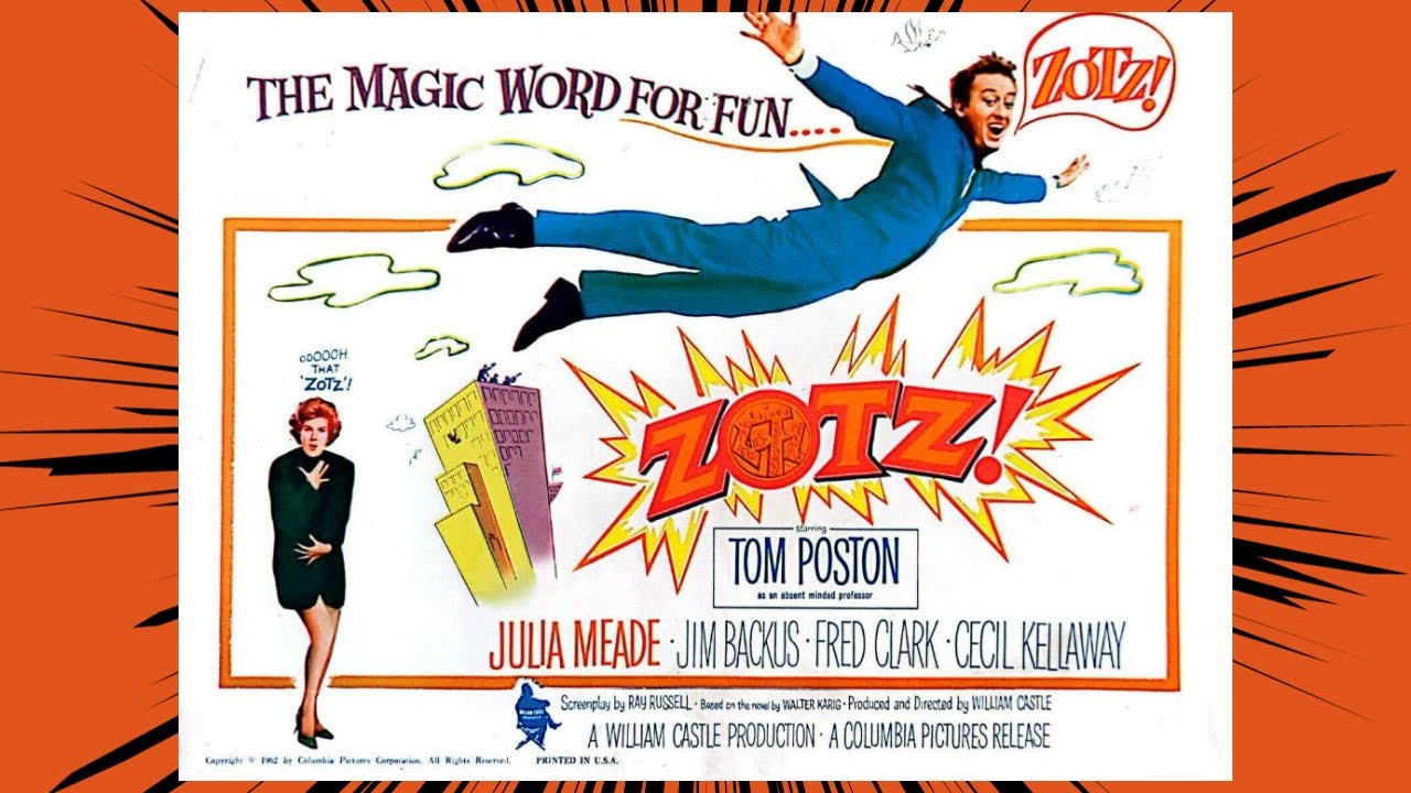 Zotz! 1962 Comedy Fantasy Suspense Quirky Full Length Film Movie