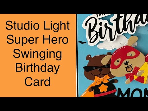 Studio Light Swinging Super Hero Card