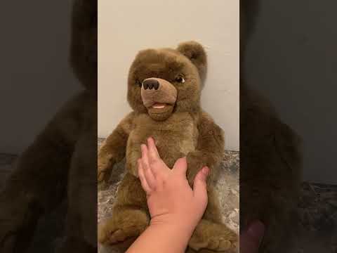 For eBay Talking Little Bear Plush Stuffed Toy Laughs 1998 Kidpower Maurice Sendak 16" demo
