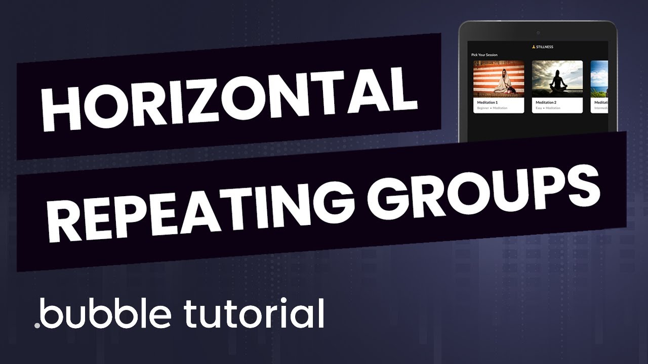 Bubble Horizontal Scroll Create Beautiful Repeating Groups - Bubble.io Tutorial