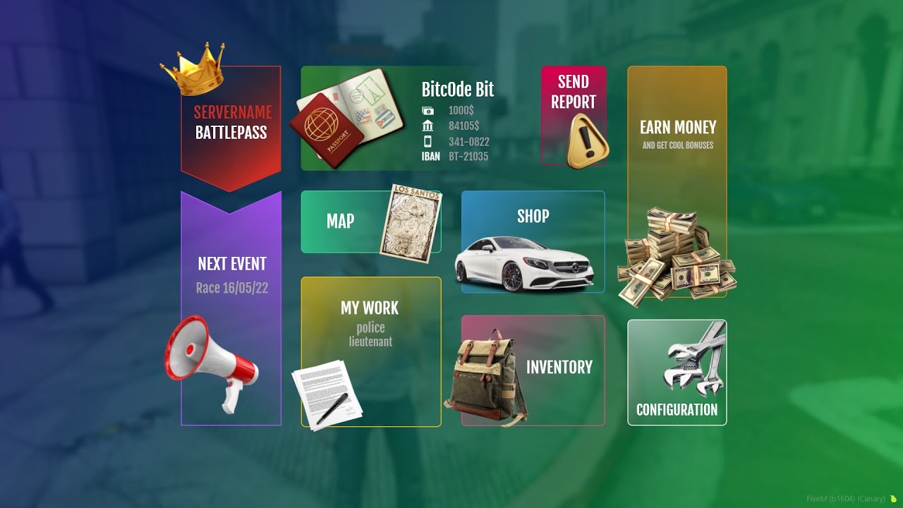 [PAID][ESX/QB] BIT PauseMenu - FiveM Releases - Cfx.re Community