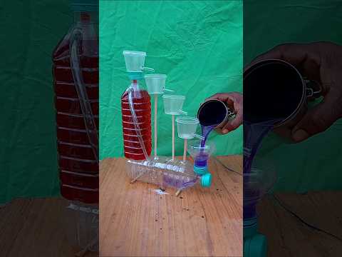Water Fountain by Cup 🍵🍶 #ramcharan110 #short_video #experiment #waterfountain