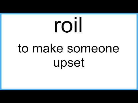 roil meaning | Vocabulary for Kids | Children's Dictionary | Learn English Vocabulary