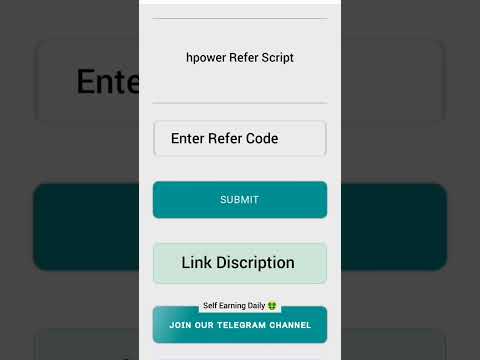 hpower refer script| hpower unlimited refer script| hpower without OTP refer bypass script #shorts