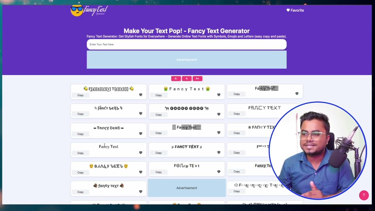 Fancy Text Generator Website PHP Script - Fancy Text Generator Website Kaise Banaye