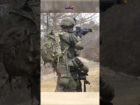 U.S Soldiers with Korean Army conduct squad drills Infantry Course