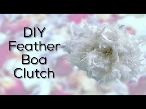 DIY Feather Boa Purse