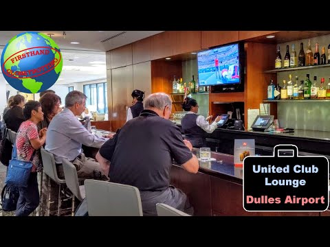 United Club lounge at Dulles Airport (Washington, DC) | Tour of the amenities, perks and benefits