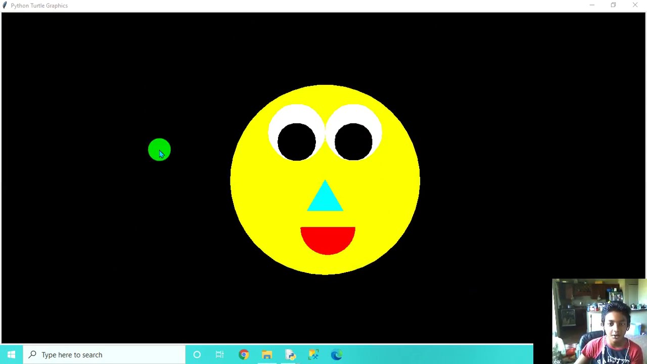 How to draw smiley| emoji with python turtle|kids turtle programming