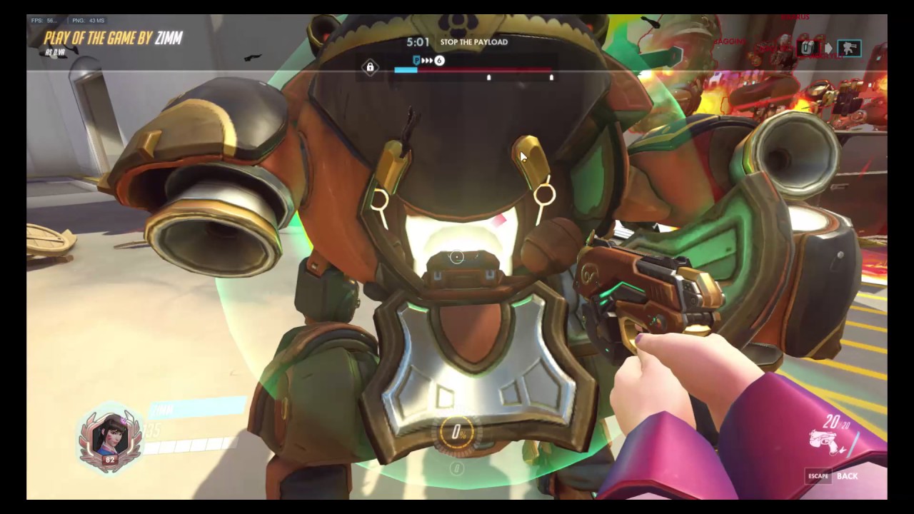 Epic solo team kill with Dva ult
