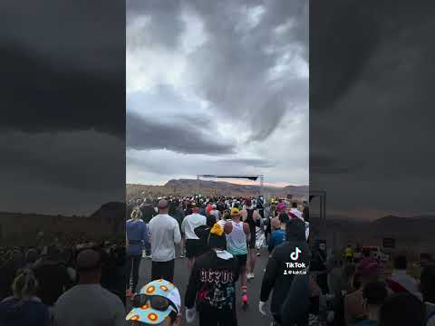 Start of Las Vegas Marathon. Inaugural race November 3, 2024 #vegasmarathon #marathon