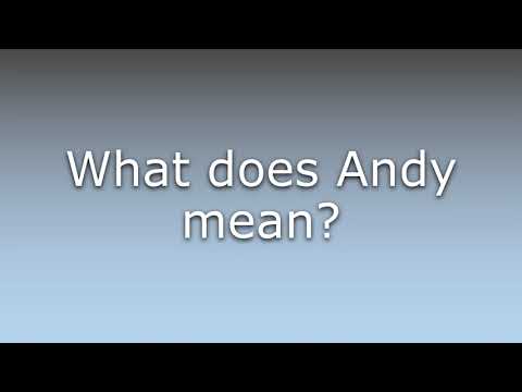 What does Andy mean?