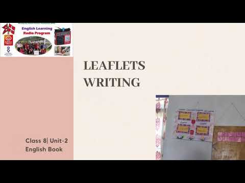 "Leaflet" Writing|Class-8|Unit-2