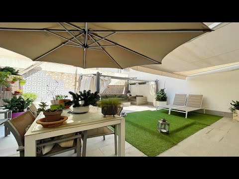Unique renovated 2-bedroom house with a 50 m² sunny terrace in the heart of Alicante Centre