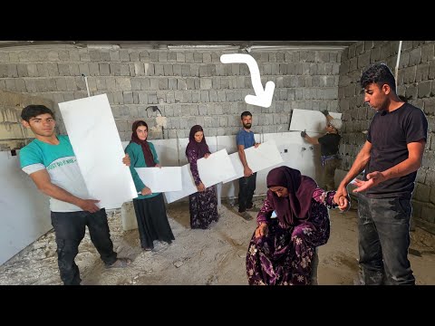 Heartwarming Village Renovation 🏡 | Tiling Masterclass & Family Feast 🍴✨