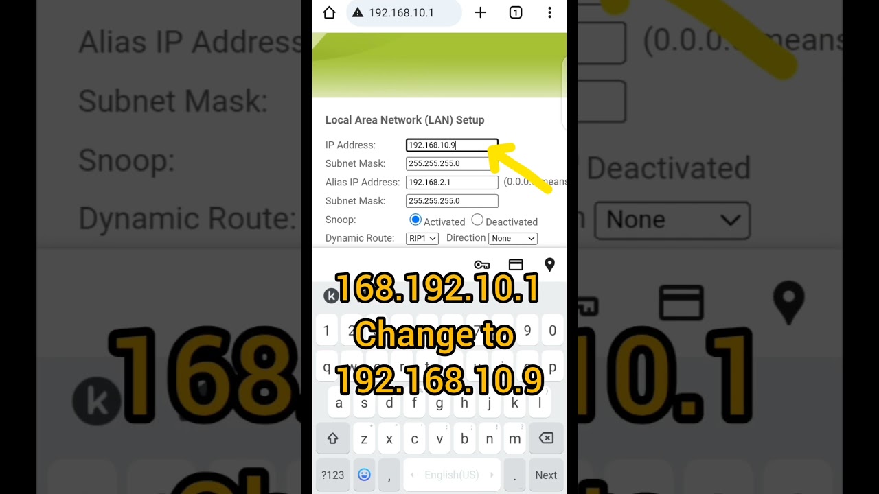 How to change wifi IP address