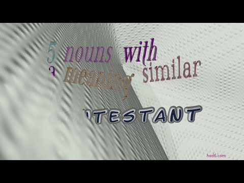 contestant - 6 nouns which are synonyms of contestant (sentence examples)