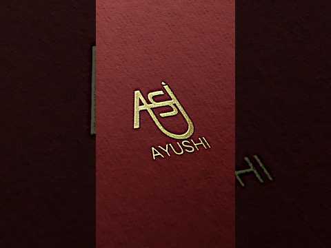 AYUSHI NAME LOGO DESIGN PART 12 #shorts720p #logodesign #ayushi