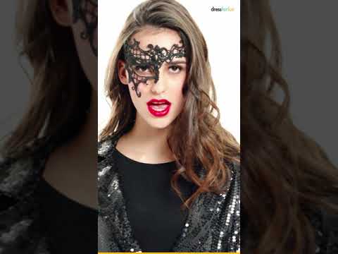 Schwarze Spitzenmaske Fantomina | dressforfun