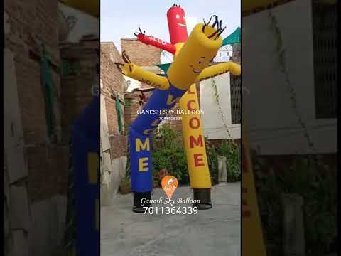 Advertising dancing air Balloon 🎈 9891075578.Ganesh sky balloon #gsb #shorts #status #youtubeshorts