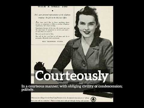 How Does Courteously Look? | What is Courteously? | How to Say Courteously in English?