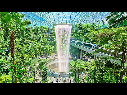 Jewel Changi Airport 2025 Walking Tour in 4K - Singapore Changi Airport, Singapore