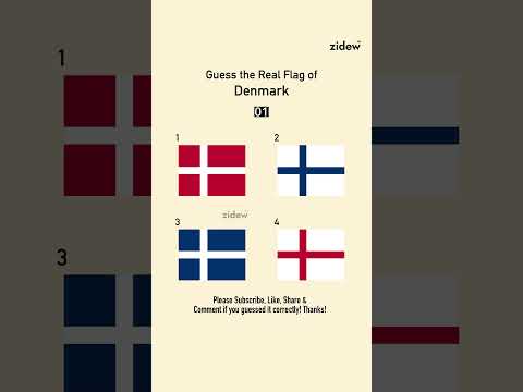 Guess the Real Flag 69 • Denmark #flag #quiz #country