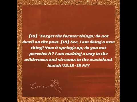 Verse of the day Isaiah 43 18-19 NIV January 1, 2025 #bibleverse #youversionbibleapp